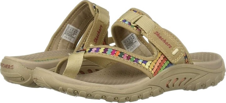 Skechers Reggae - Mad Swag (Dark Natural) Women's Sandals - ShopStyle