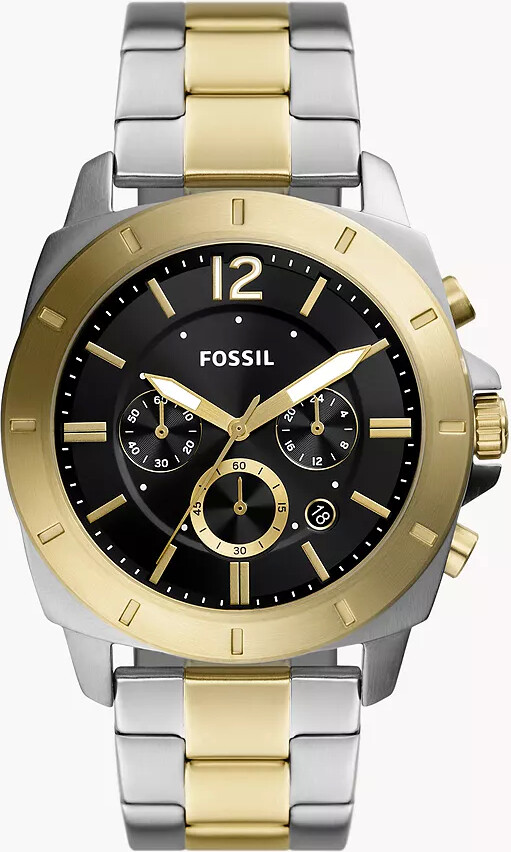 Fossil Outlet Privateer Chronograph Two-Tone Stainless Steel Watch ...