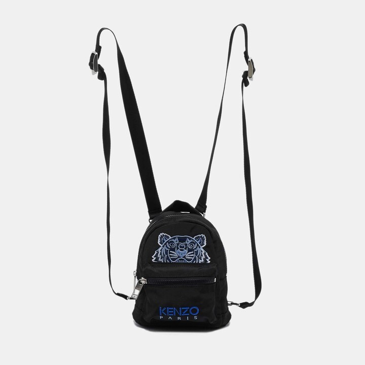 Kenzo Black Nylon Mini Tiger Logo Backpack - ShopStyle