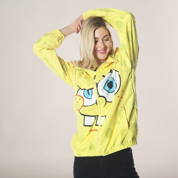 Members Only Women's Spongebob Windbreaker Oversized Jacket - ShopStyle