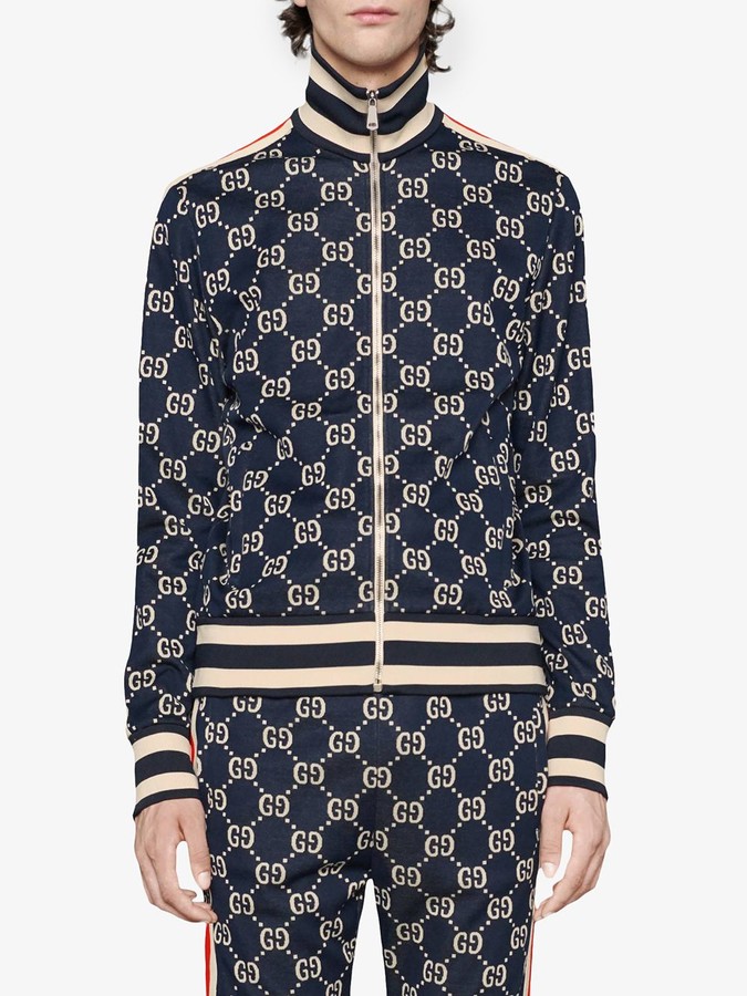 Gucci GG jacquard cotton jacket - ShopStyle