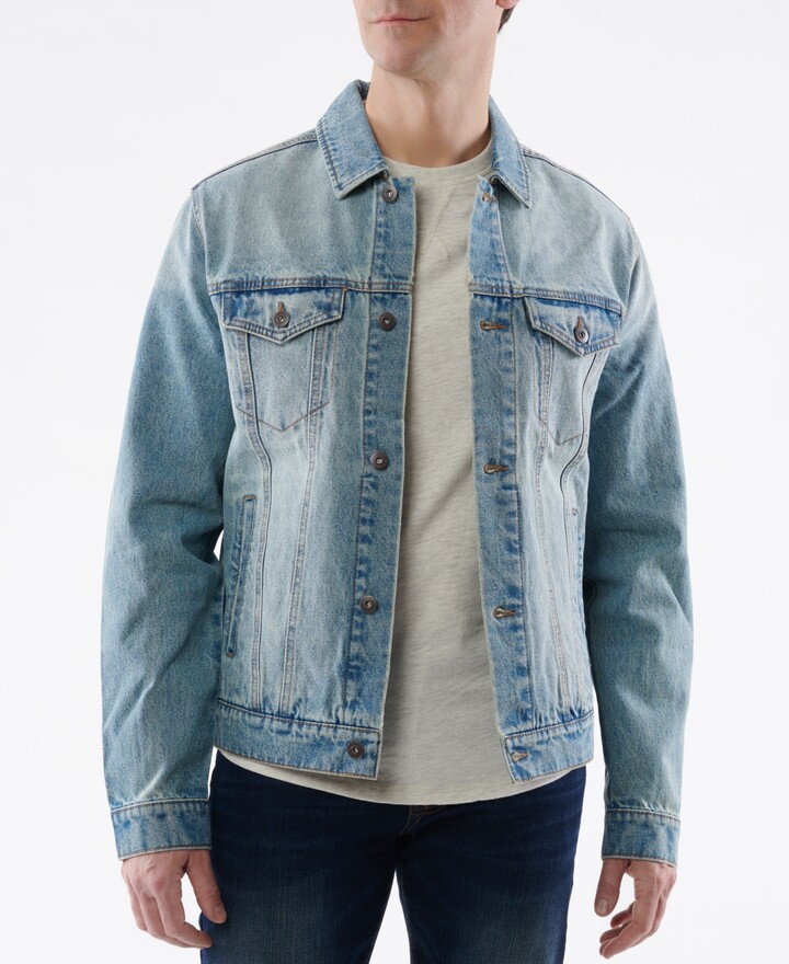 Lazer Men's Denim Trucker Jacket - ShopStyle