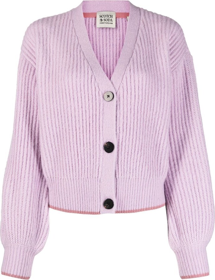 Scotch & Soda Ribbed Boxy-Cut Cardigan - ShopStyle