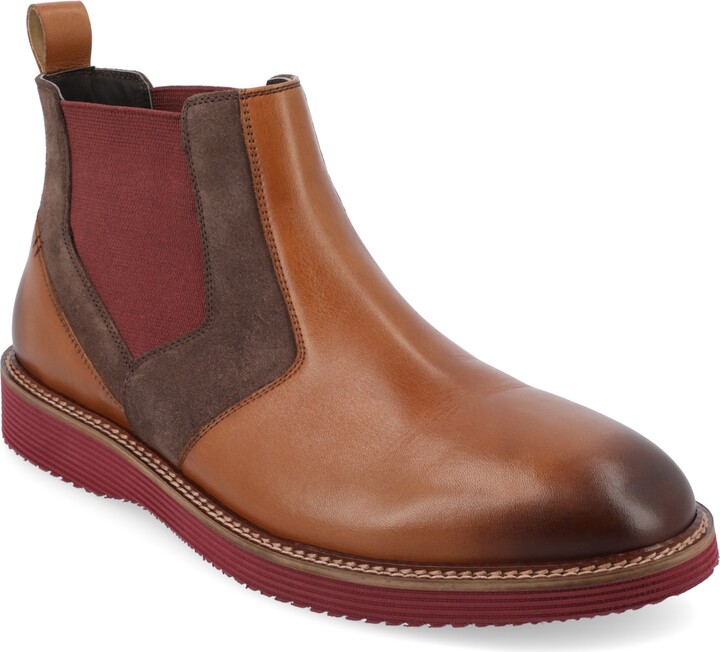 Thomas & Vine Men's Ventura Tru Comfort Foam Plain Toe Chelsea Boots ...