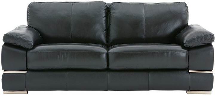 Primo Italian Leather 3 Seater Sofa - ShopStyle
