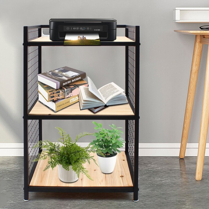 Oukaning Printer Stand with Shelves Storage for Home Office - ShopStyle