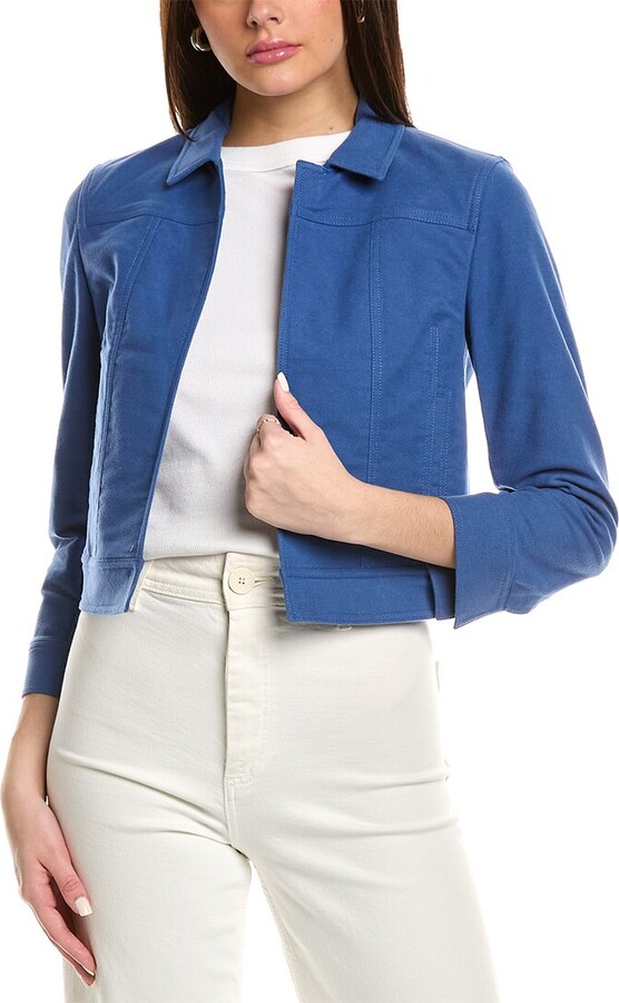 Theory Shrunken Jean Jacket - ShopStyle Down & Puffer Coats