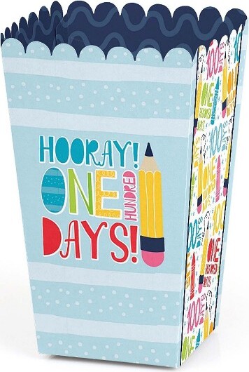Big Dot of Happiness Happy 100th Day of School - 100 Days Party Favor ...