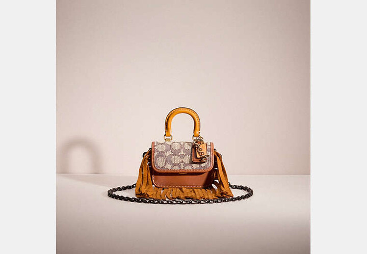 Coach Upcrafted Rogue Top Handle Bag 12 In Signature Textile Jacquard ...