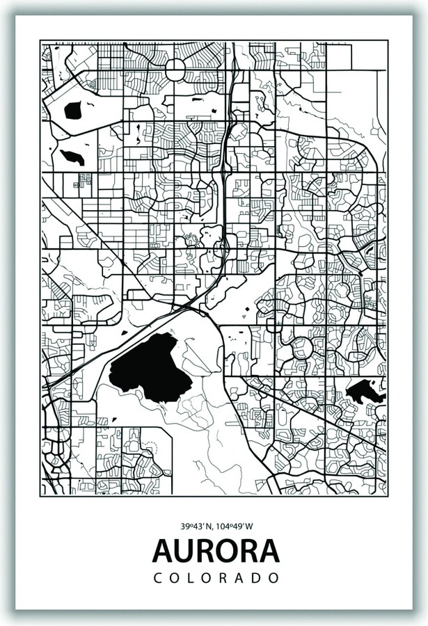 Stanley Print House Map Of Aurora Colorado - ShopStyle Paintings