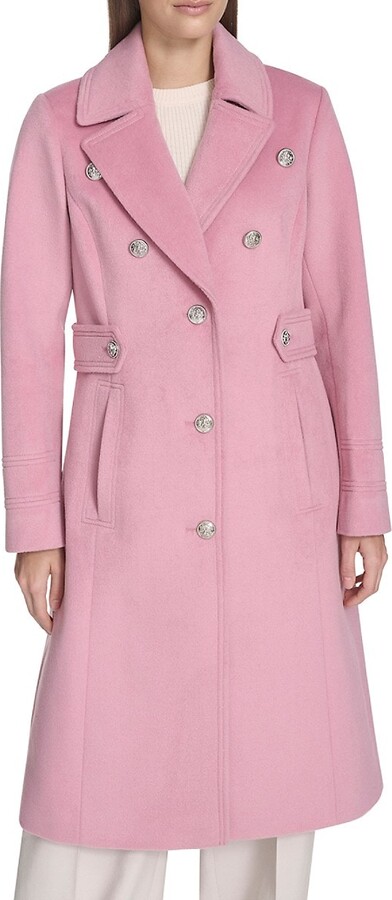 Kenneth Cole Military Wool Blend Overcoat - ShopStyle Coats