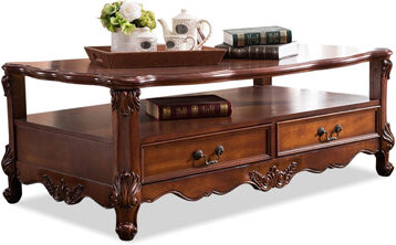 Concave Techie 53.15" Picture color Solid Wood Free form Coffee Table - ShopStyle