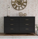 CosmoLiving by Cosmopolitan Westerleigh 6 Drawer Chest - Black/Gold ...
