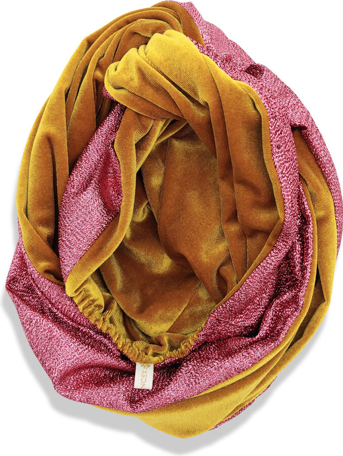 Julia Clancey Madam Pink Fizz Turban - ShopStyle Hats