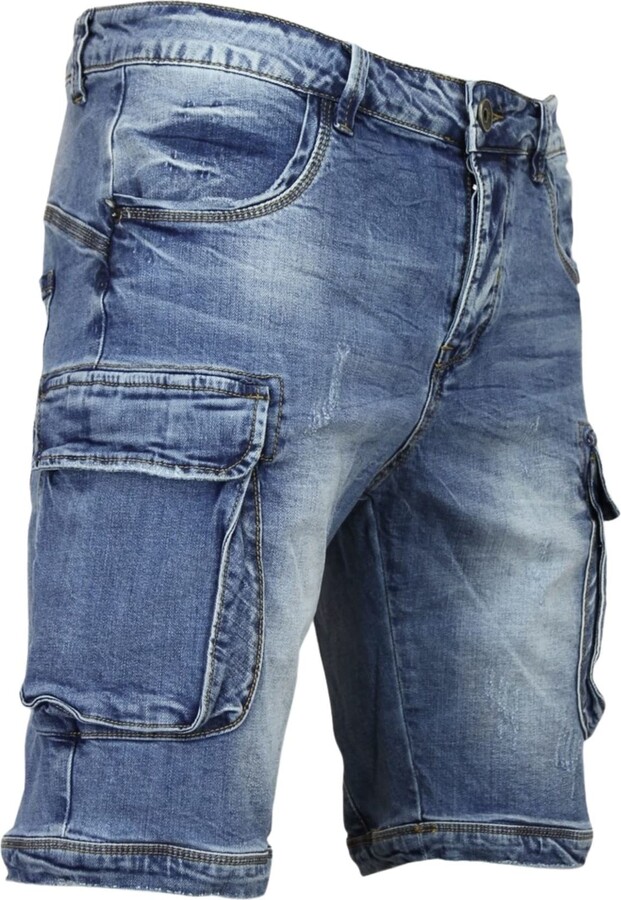 Enos Multi Pocket Denim Shorts - J-981 - Blue - ShopStyle