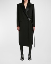 Alexander McQueen Drop Hem Tuxedo Coat - ShopStyle