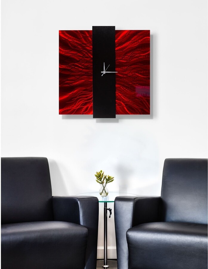 Statements2000 Abstract Metal Wall Clock Art Modern Decor by Jon Allen ...