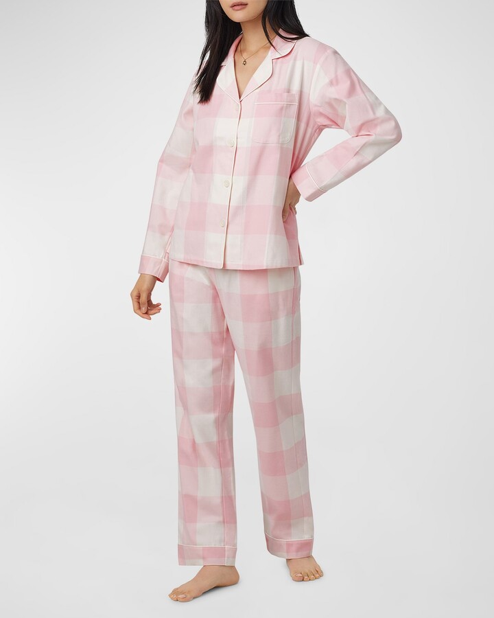 Bedhead Pajamas Check-Print Organic Cotton Flannel Pajama Set - ShopStyle