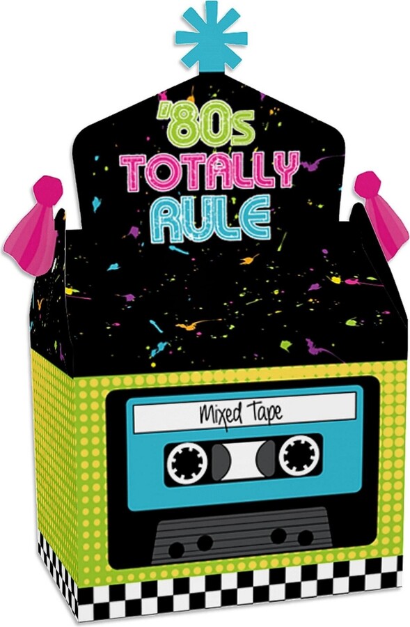 Big Dot of Happiness 80's Retro - Treat Box Party Favors - Totally ...