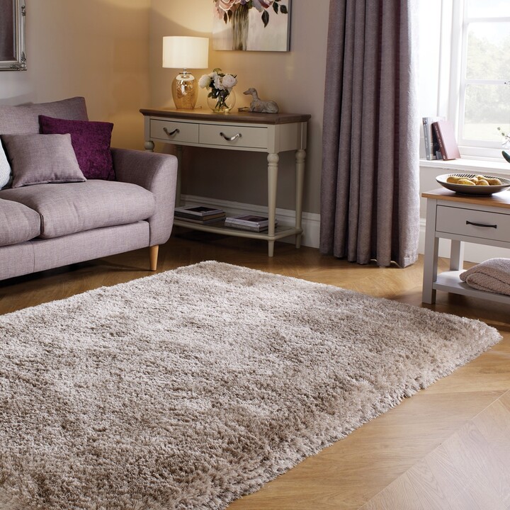 Dunelm Jewel Shaggy Rug Natural - ShopStyle