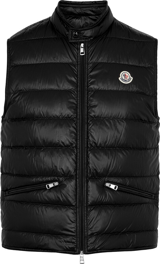 Moncler Gui Quilted Shell Gilet - ShopStyle Vests