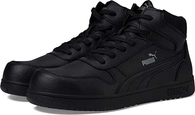 PUMA Safety Frontcourt Leather Mid ASTM EH - ShopStyle Sneakers ...