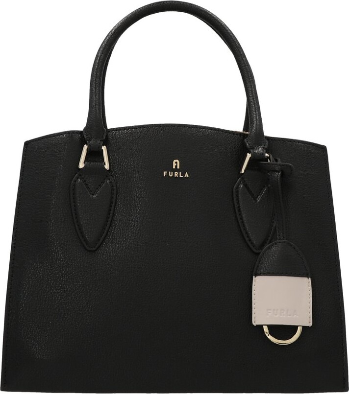 Furla Logo Plaque Zipped Tote Bag - ShopStyle