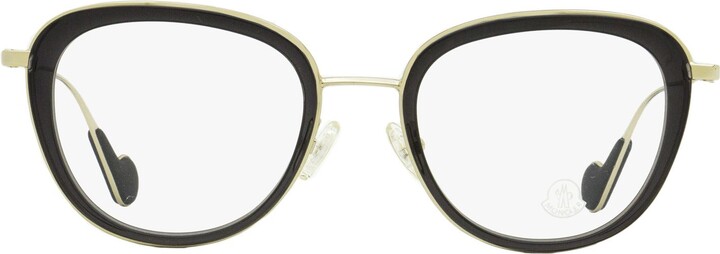 Moncler Rounded Ml5048 Eyeglasses Eyeglass Frame Gold - ShopStyle