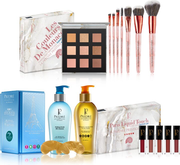 La Prestige Paris Perfect Lip & Eyes Makeup Set with Essential Skincare ...