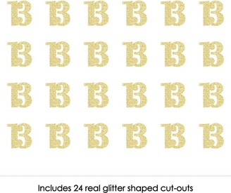 Big Dot of Happiness Gold Glitter 13 - No-Mess Real Gold Glitter Cut ...
