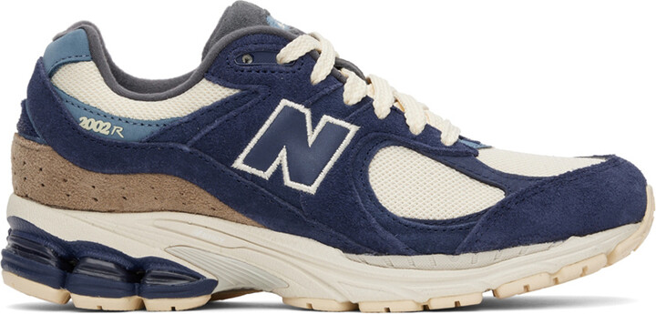New Balance Blue & Off-White 2002R Sneakers - ShopStyle