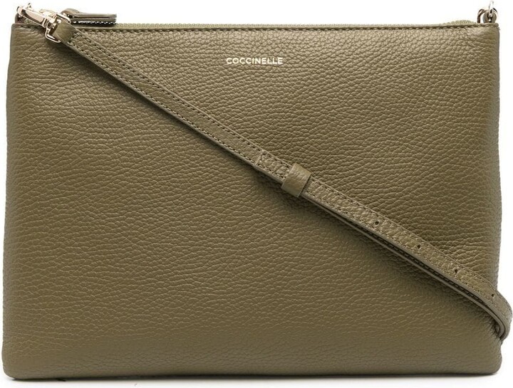 Coccinelle Pebble-Texture Leather Crossbody Bag - ShopStyle