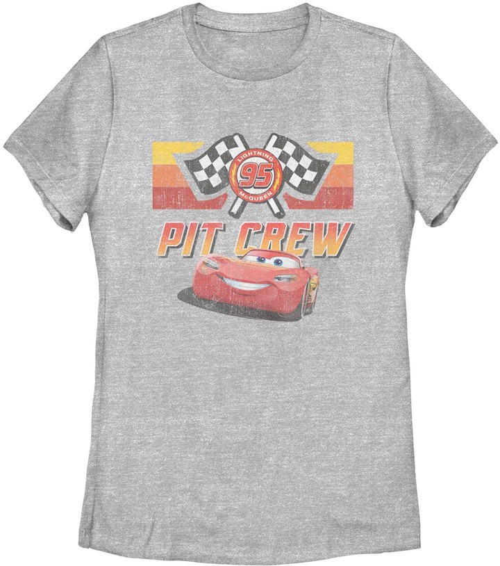 Licensed Character Juniors' Cars 3 Lighting McQueen Pit Crew Tee ...