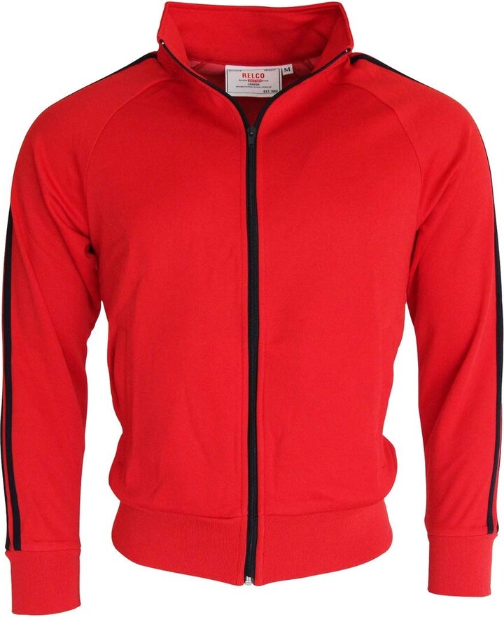 Relco Mens Red Retro Track Tops (Medium) - ShopStyle Activewear
