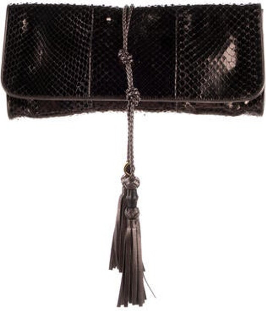Gucci Python Malika Clutch - ShopStyle