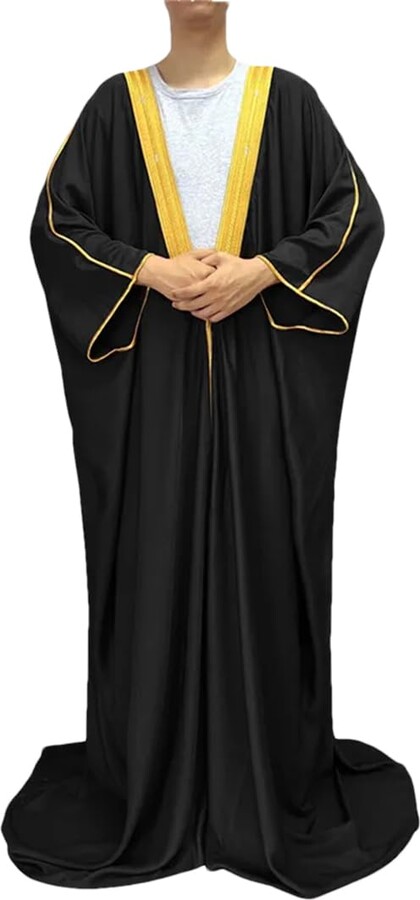 Ownwfeat Islamic Academic Dress Islamic Clothing Men Embroidered Jubba ...
