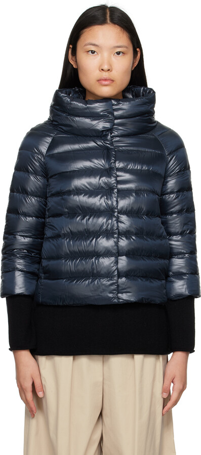 Herno Navy Sofia Down Jacket - ShopStyle