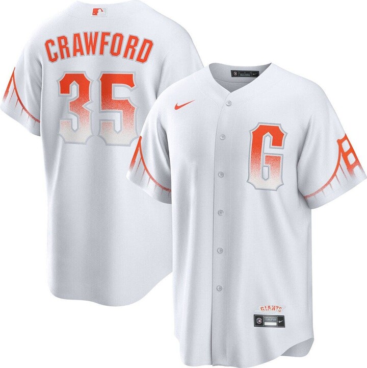 Nike Men's Brandon Crawford White San Francisco Giants City Connect ...