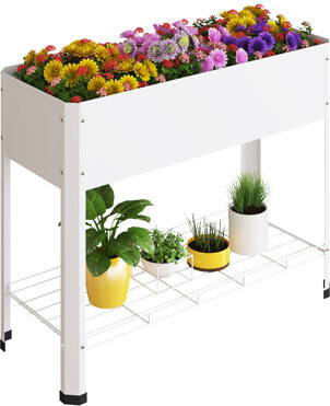 Arlmont & Co. Assiya Steel Elevated Planter - ShopStyle Garden Decor
