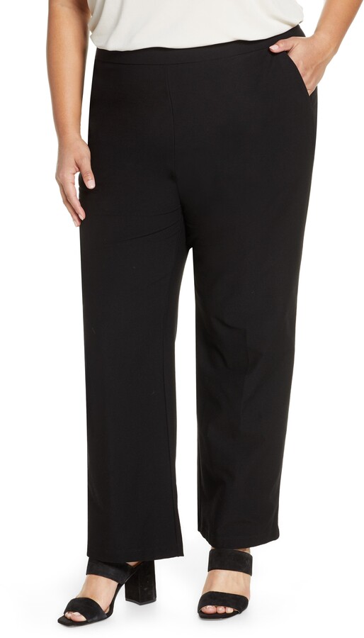 Eileen Fisher Straight Yoke Knit Pants - ShopStyle
