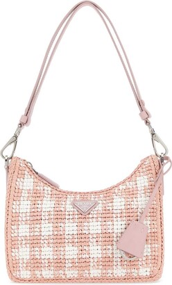 Prada Logo-Triangle Chain-Linked Mini Shoulder Bag - ShopStyle