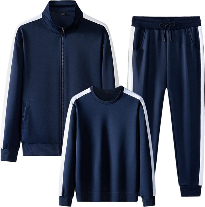 ZZHZGZ Suit for Men Warm Men's Tracksuit Insulating Mens Tracksuit Tops ...