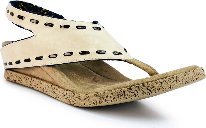 Modzori Feena Flip Reversible Shoe In Cream/navy - ShopStyle Sandals