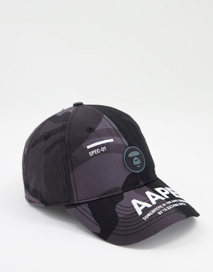 Aape By A Bathing Ape® AAPE By A Bathing Ape baseball cap in black camo ...