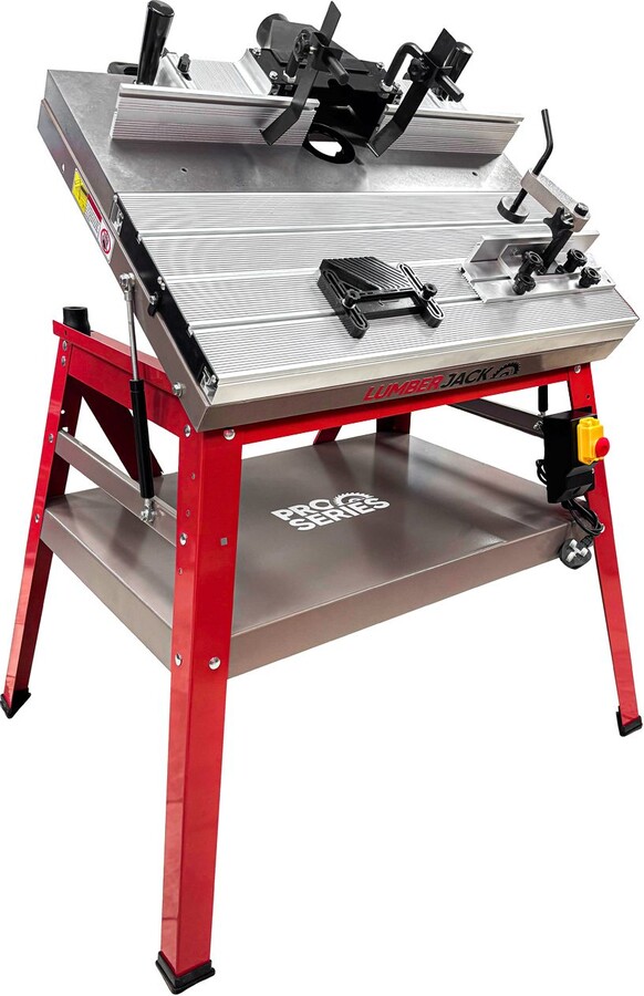 Lumberjack Router Table with Heavy-Duty Cast Iron Workbench with ...