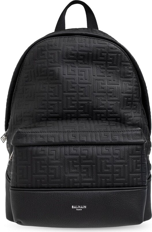 Balmain PB Labyrinth Monogram Backpack - ShopStyle