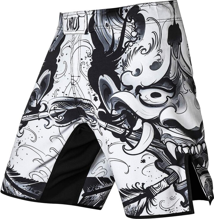 LAFROI Mens MMA Cross Training Boxing Shorts Trunks Fight Wear with ...