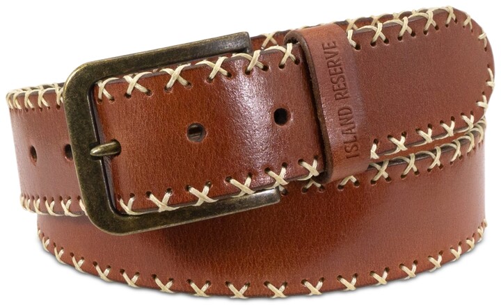 Island Reserve Men's Fernando Leather Belt - ShopStyle