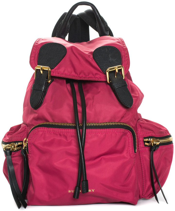 Burberry Red Nylon Backpack - ShopStyle