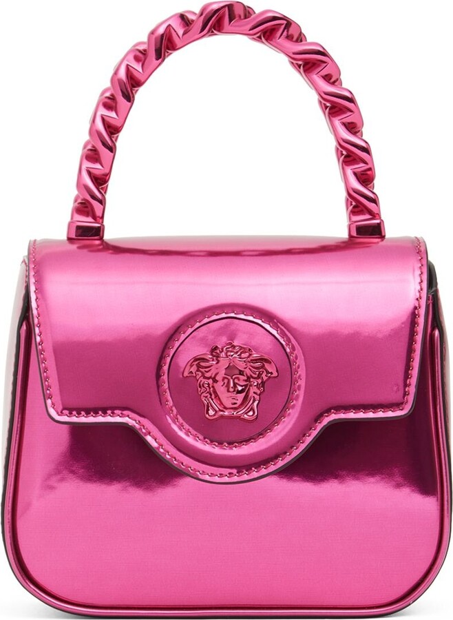 Versace Mini medusa leather top handle bag - ShopStyle